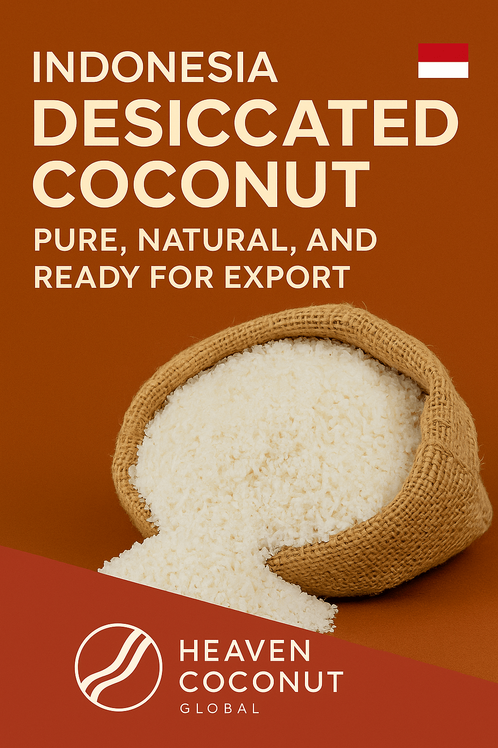 Indonesia Desiccated Coconut Pure-Natural, and Ready for Export