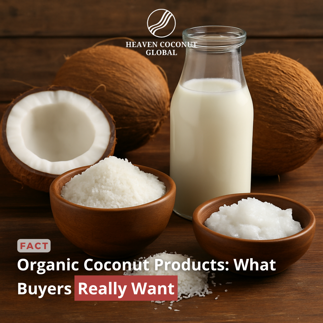Organic Coconut Products: What Buyers Really Want - Heaven Coconut Global