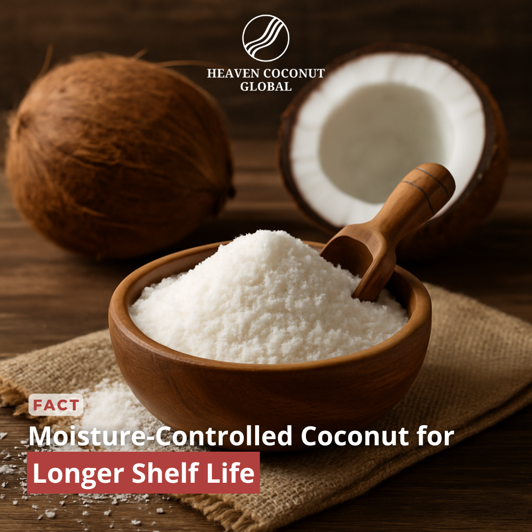 Moisture-Controlled Coconut for Longer Shelf Life - Heaven Coconut Global
