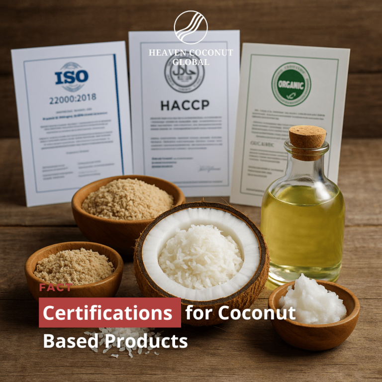Certifications for Coconut-Based Products - Heaven Coconut Global