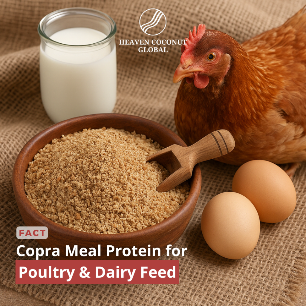 Copra Meal Protein for Poultry & Dairy Feed - Heaven Coconut Global