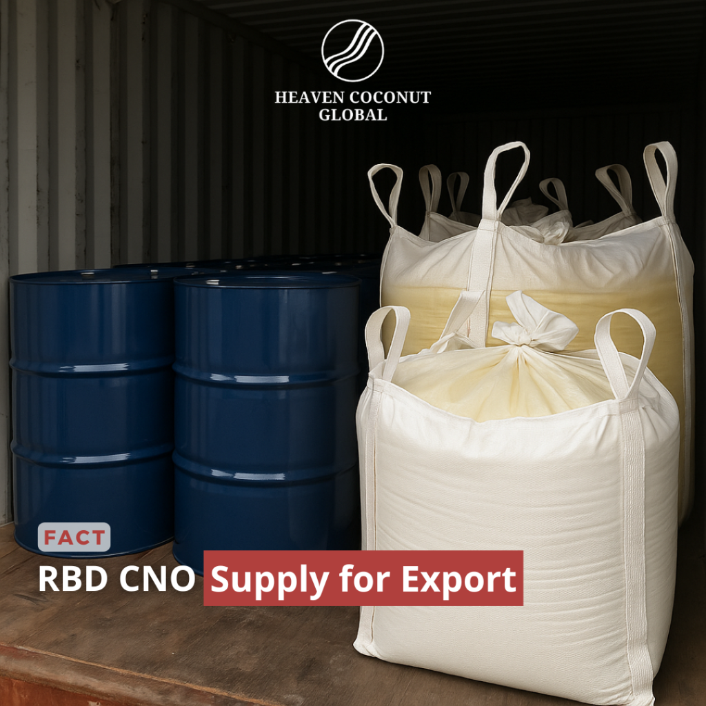 RBD CNO Supply for Export - Heaven Coconut Global