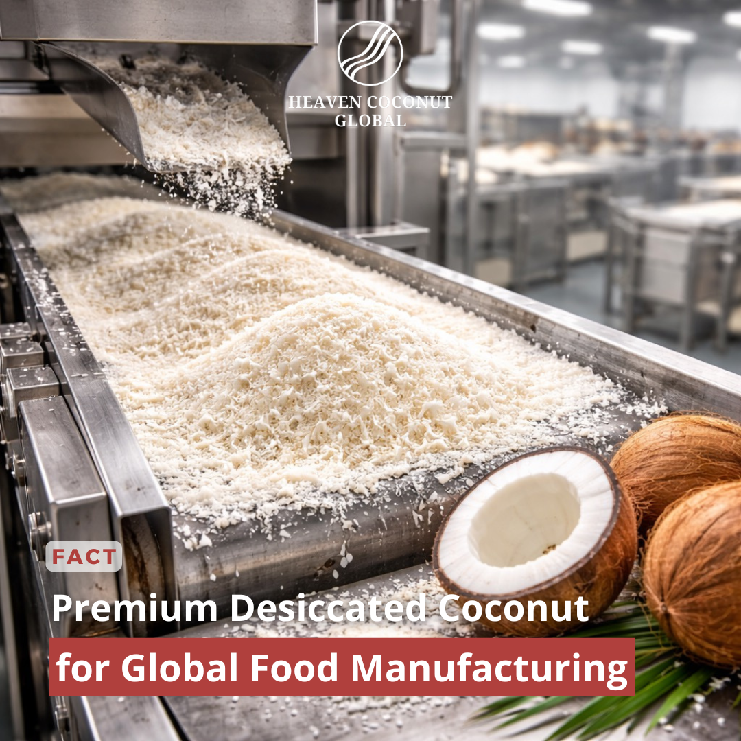 Premium Desiccated Coconut for Global Food Manufacturing - Heaven ...