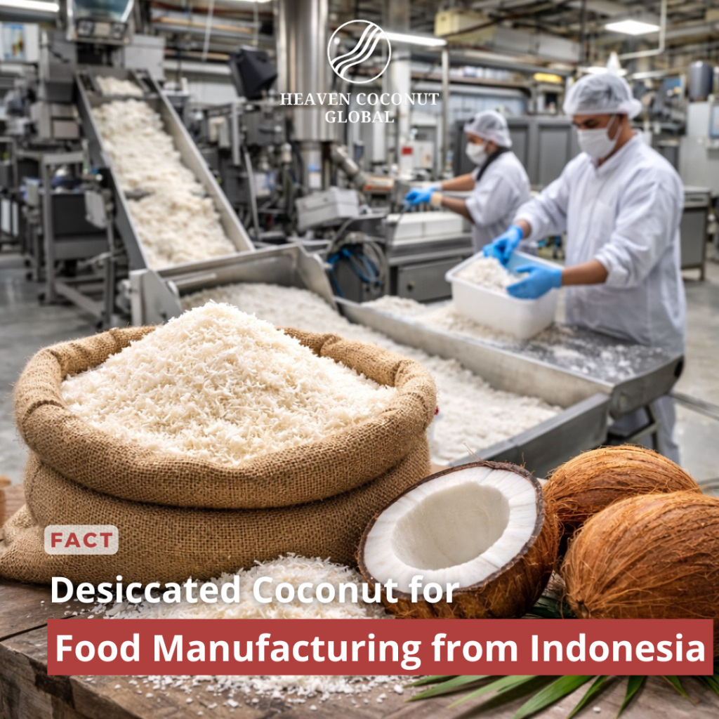 Desiccated Coconut for Food Manufacturing from Indonesia - Heaven ...